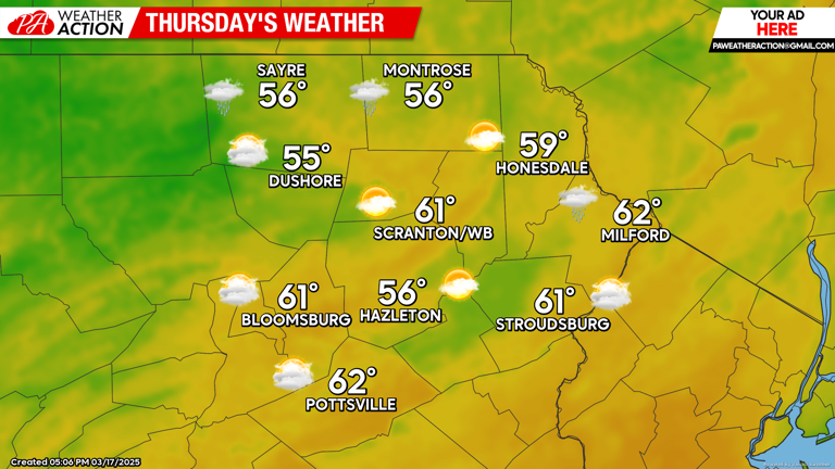 Spring weather through Thursday!