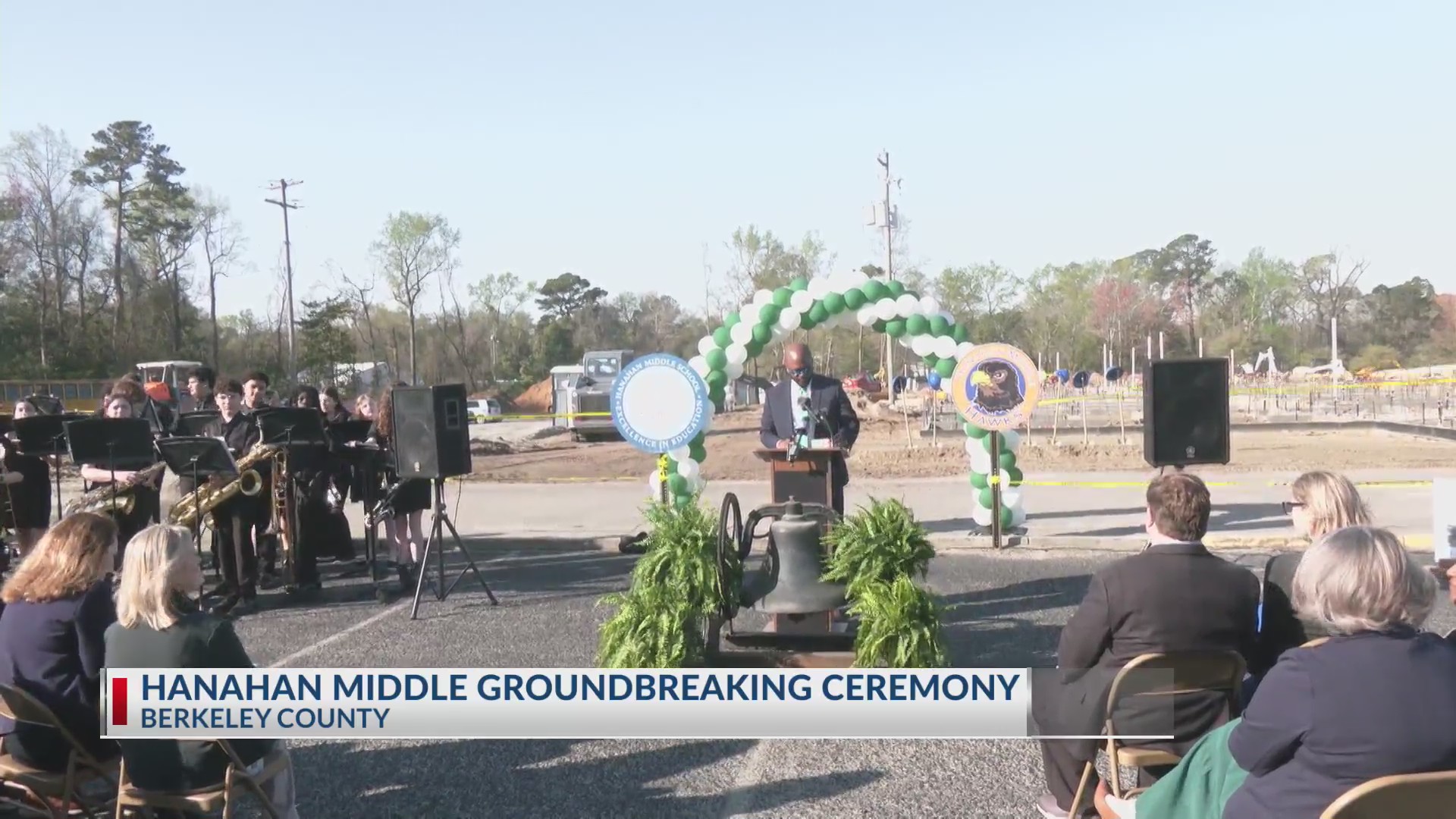 Leaders hold groundbreaking ceremony for Hanahan Middle School