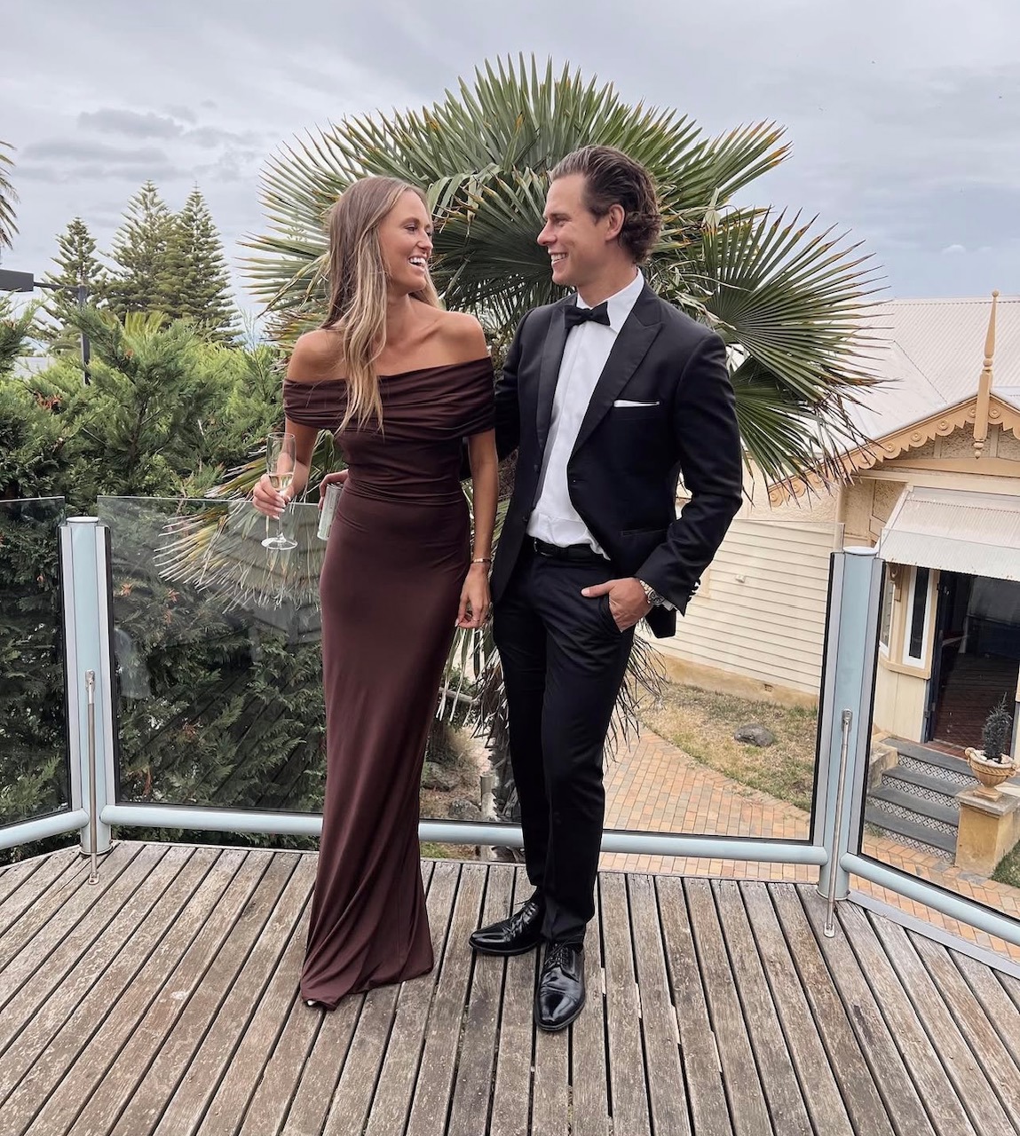 Billy Brownless' daughter Ruby marries, uniting two AFL families