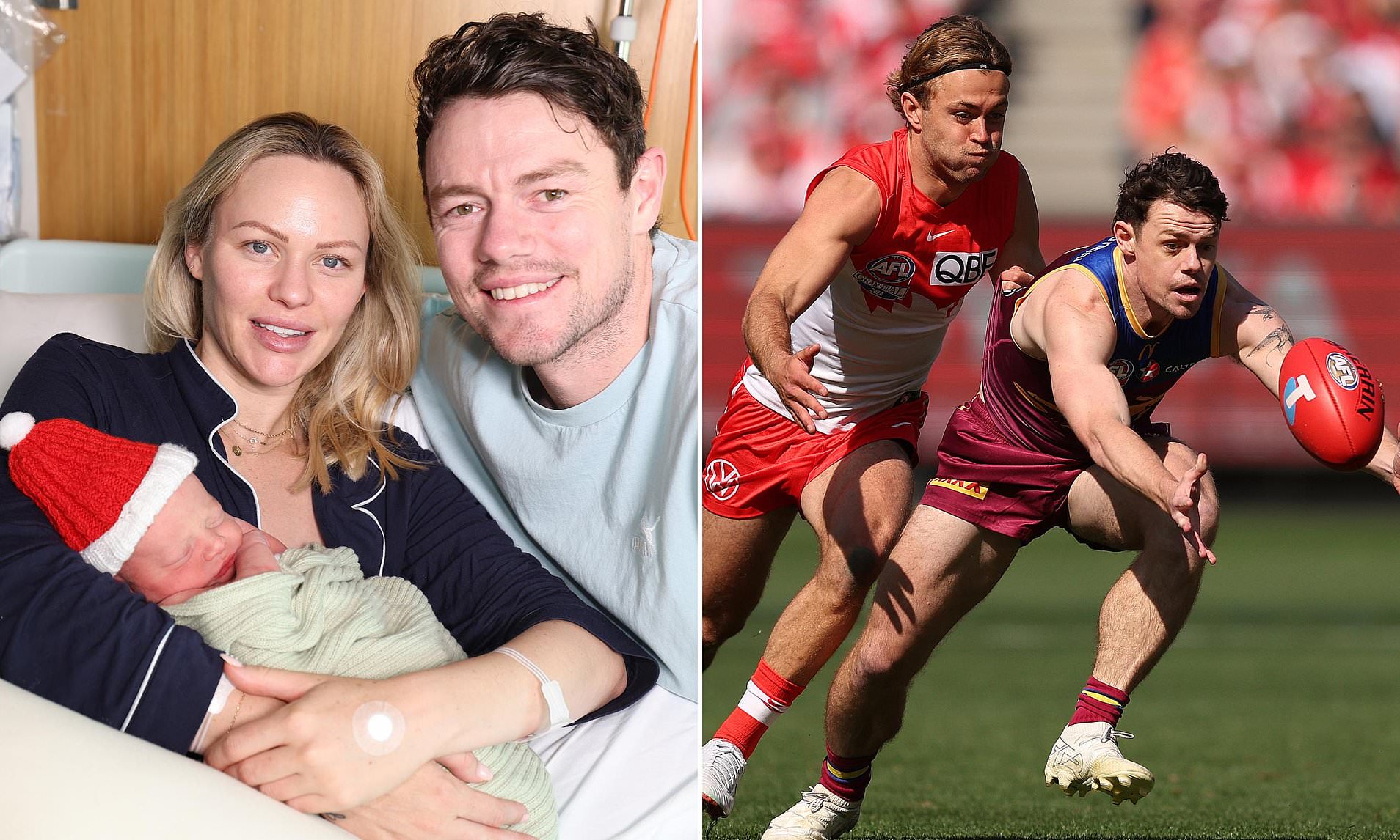 Footy star Lachie Neale and his wife open up about their three-year ...