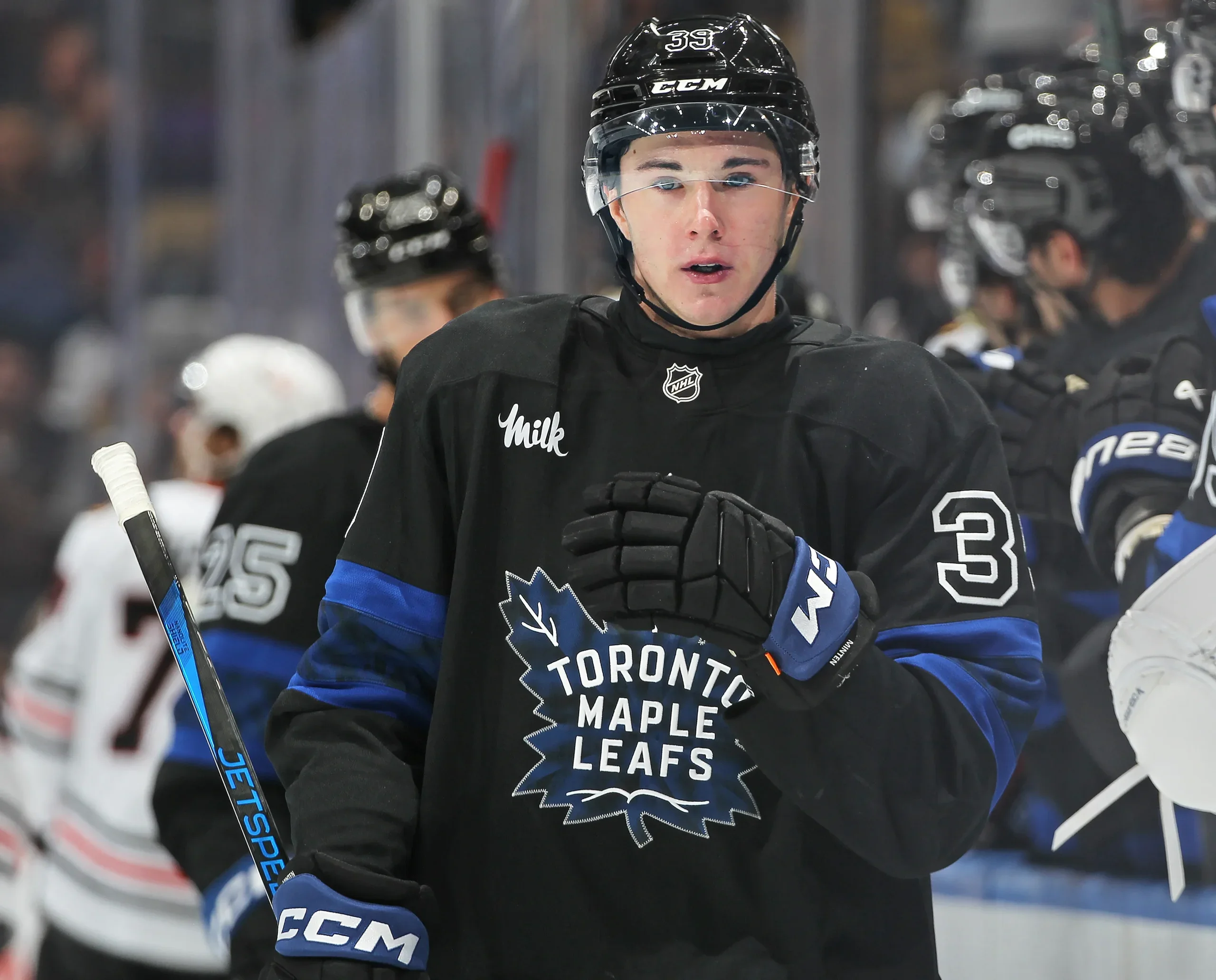 New Bruins prospect Fraser Minten scores hat trick in 3rd game with ...