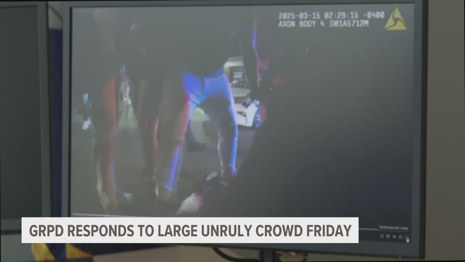 GRPD Chief praises officers for response to large, unruly crowd on Friday