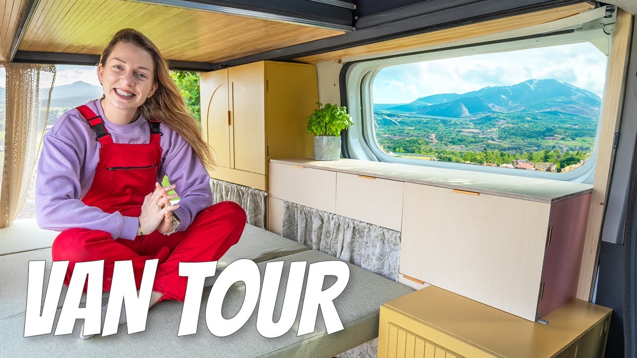 DIY VAN TOUR | Tiny Van, Massive Storage