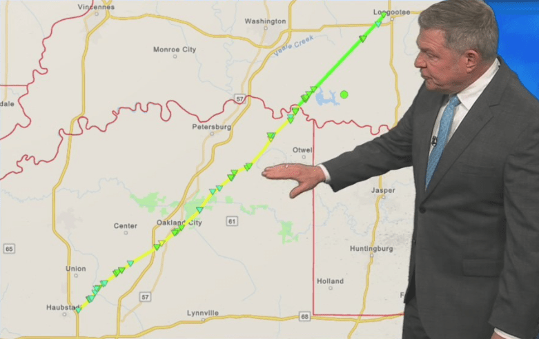 Officials confirm EF-2 tornado tracked for 47 miles