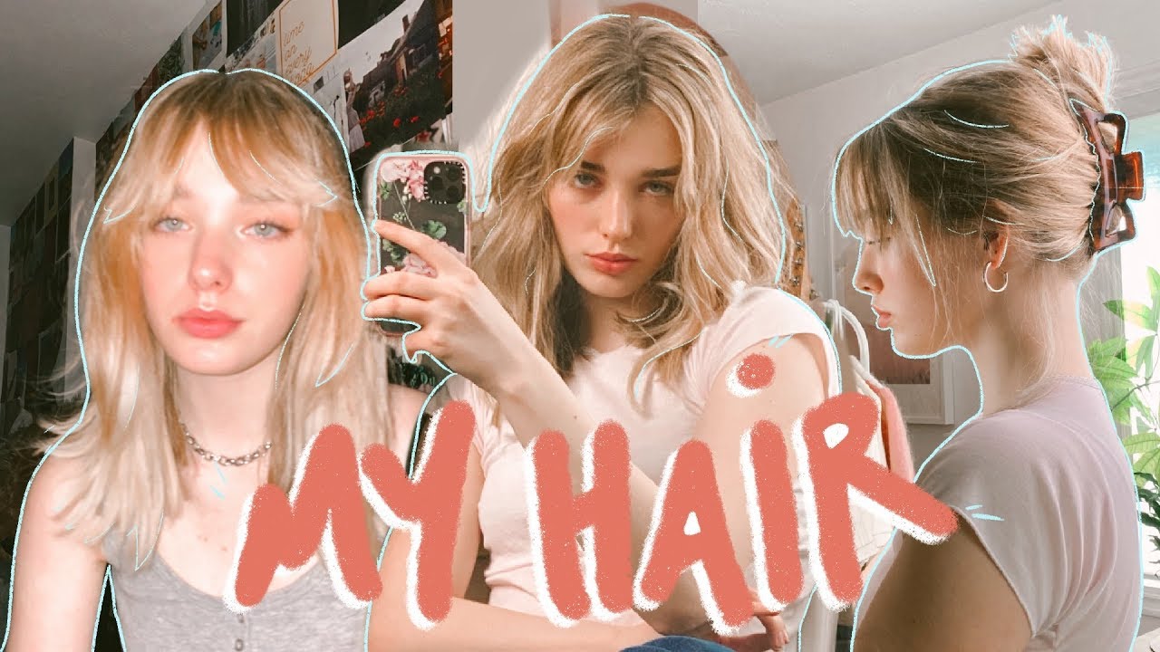 How She Styles Her Hair and Bangs (The Easy Way)