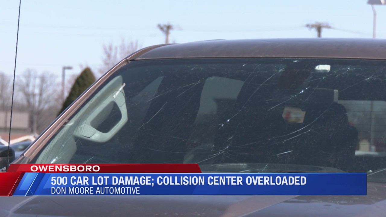 Moore Automotive car lot damaged; collision center overloaded after ...
