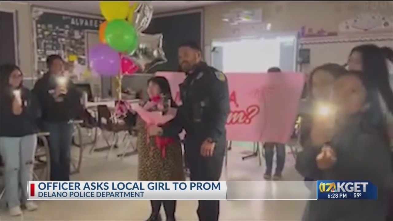 Delano police officer 'Promposal'