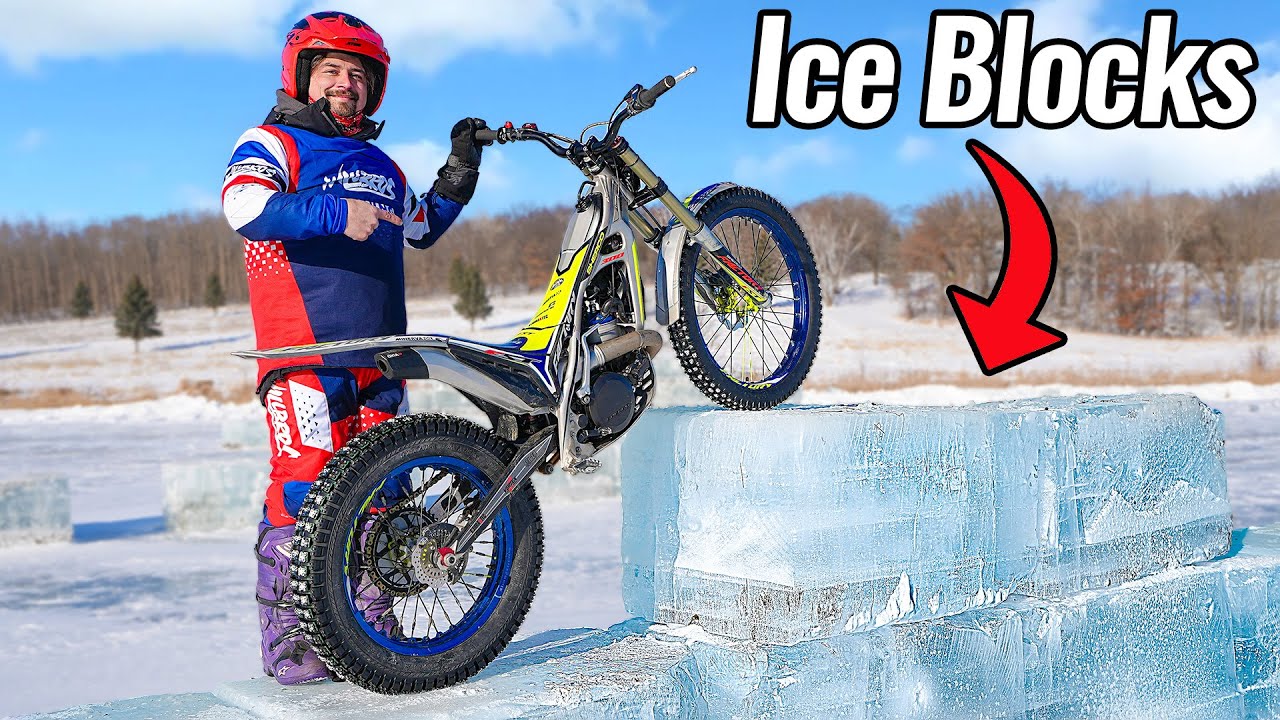 Trials Dirt Bike Course on Ice! ️