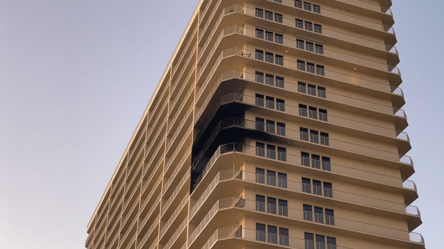 Fire breaks out at Gulf Crest Condominiums in Panama City Beach