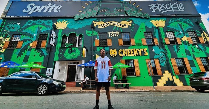 Karabo Poppy and Sprite bring Blxckie's story to life on Braam walls