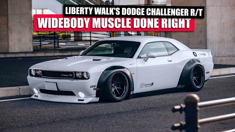Liberty Walk Dodge Challenger R/T Is Pure Widebody Muscle Perfection