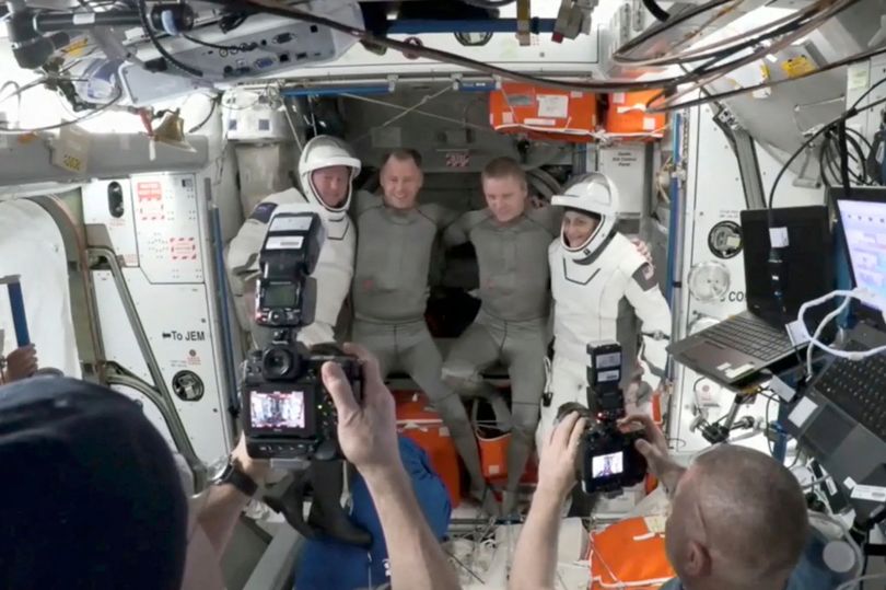 Stranded NASA astronauts depart ISS in SpaceX capsule after 9 months ...