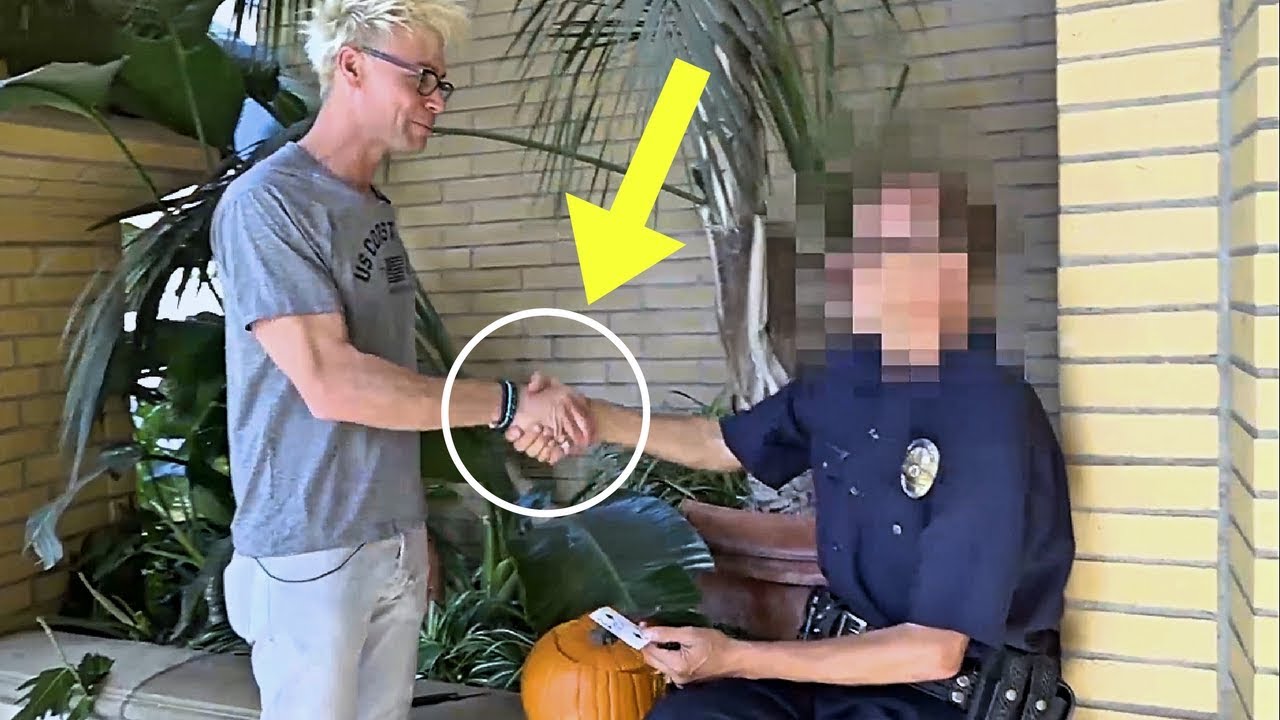 I used a Halloween magic trick to mess with a cop
