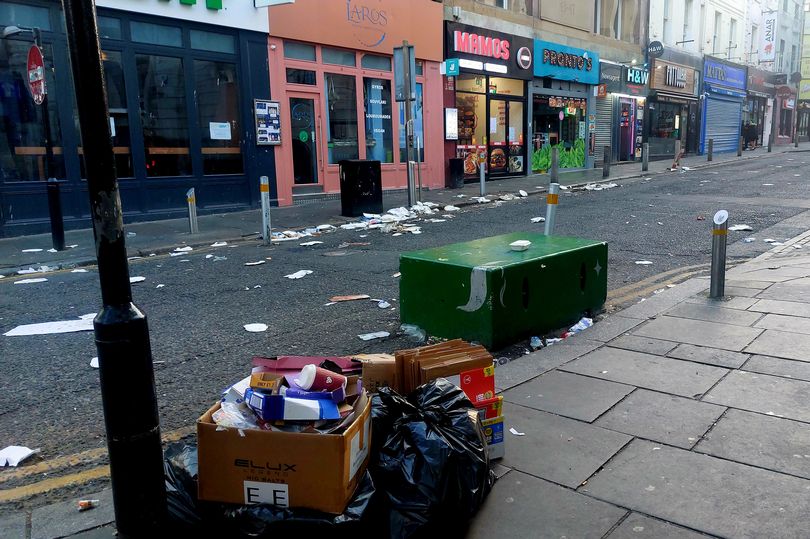 Huge clean-up in Liverpool after St Patrick's Day celebrations