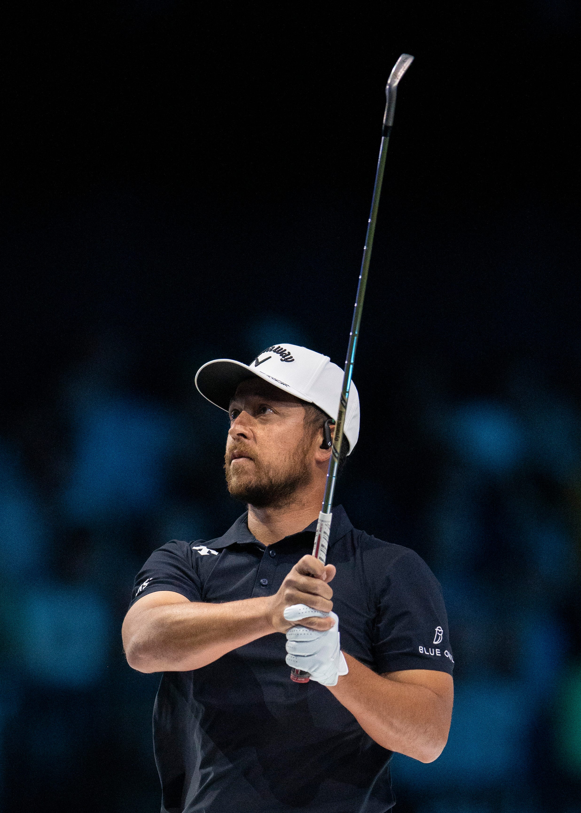 Xander Schauffele in TGL's first 'Hammer' rule dispute