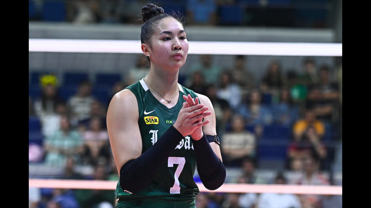 Shevana Laput showing the way for Lady Spikers