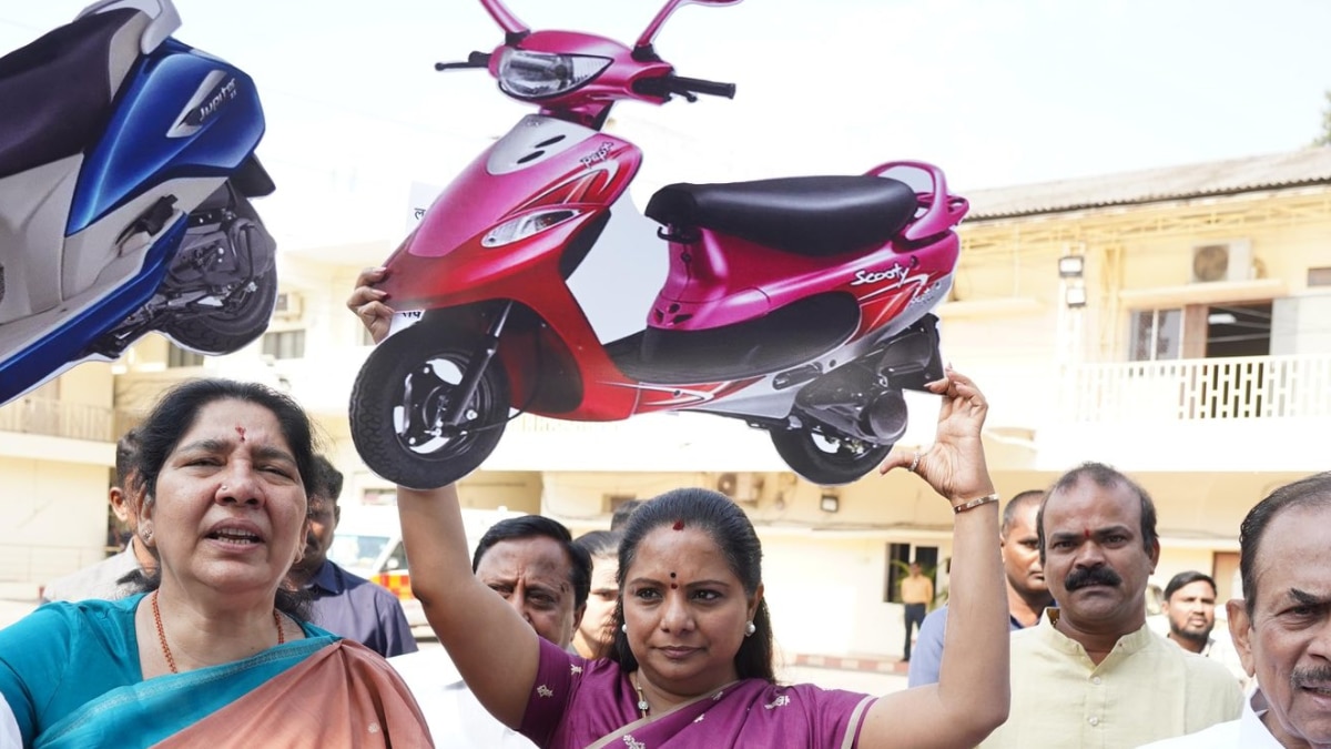 BRS MLCs Turn Up At Telangana Council With Miniature Scooty In Fresh ...