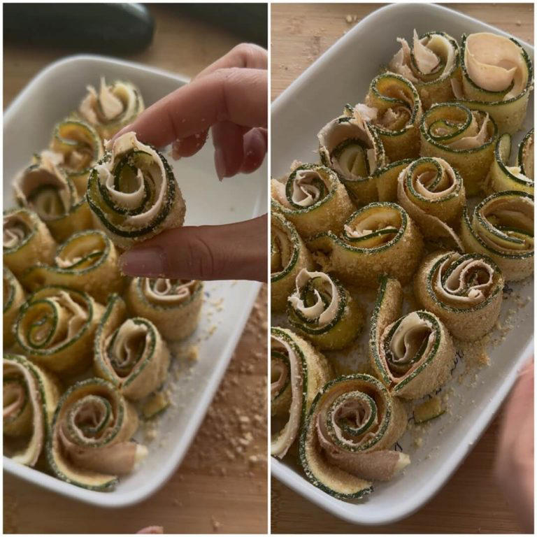 Rotolini di zucchine al forno, la ricetta sfiziosa e bella da vedere