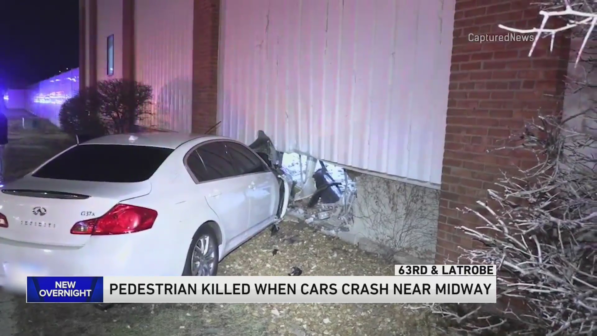 Crash causes car to jump curb, hit and kill 38-year-old man walking on ...