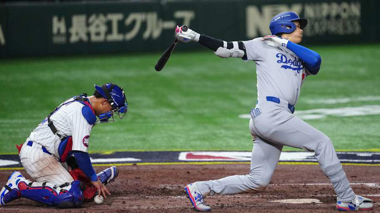 Shohei Ohtani torches old teammate as Dodgers pull away from Cubs in Tokyo Series opener