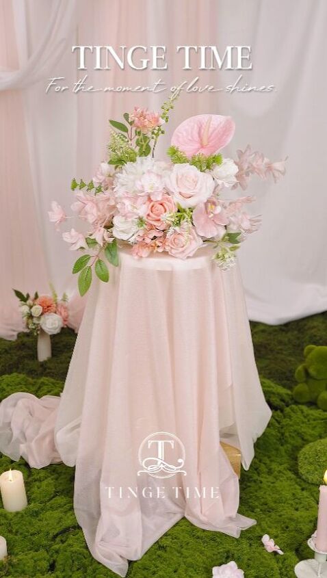 How to Make a Table Decoration With Tinge Time Artificial Flowers