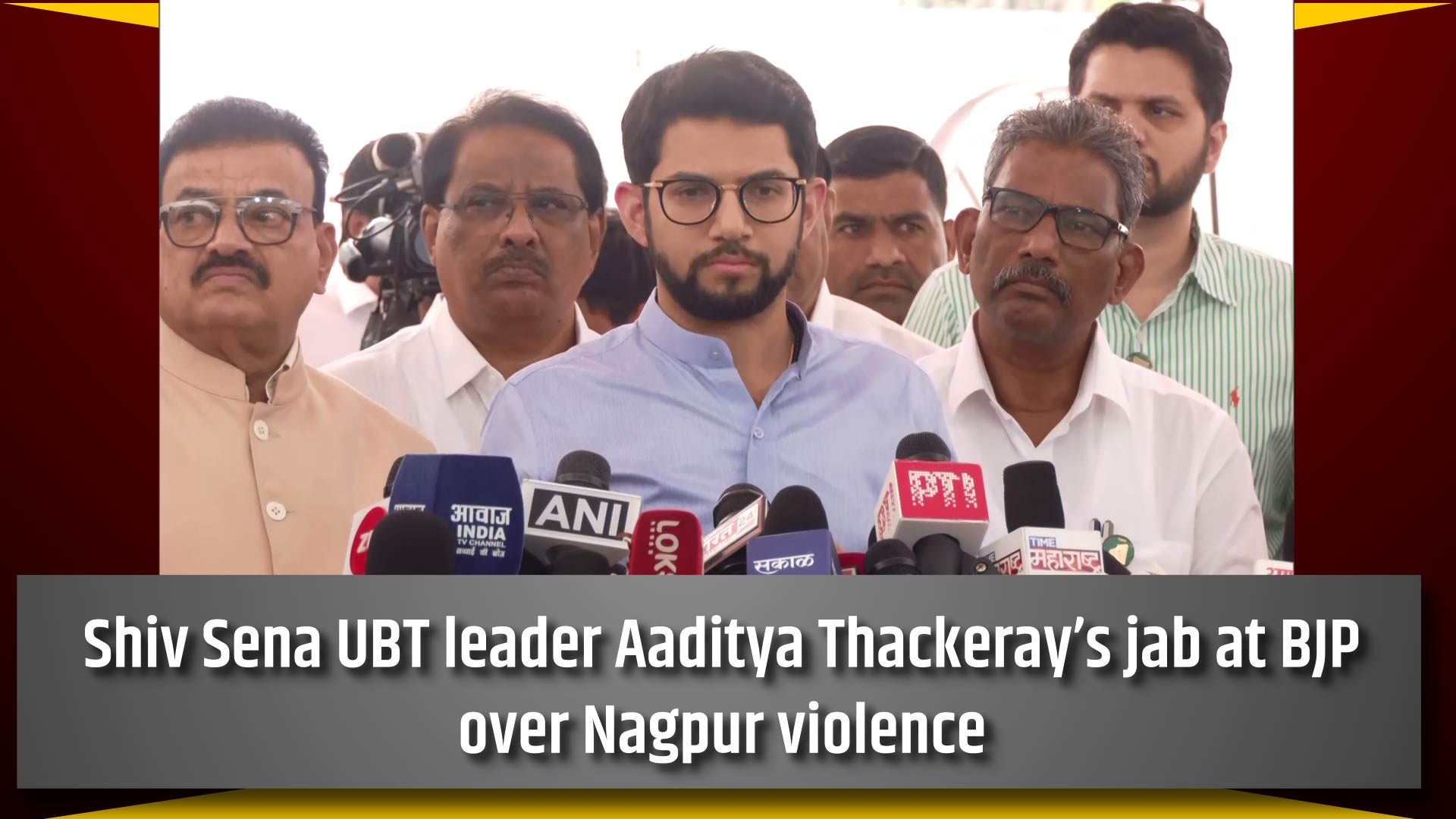 Shiv Sena UBT leader Aaditya Thackeray’s jab at BJP over Nagpur violence