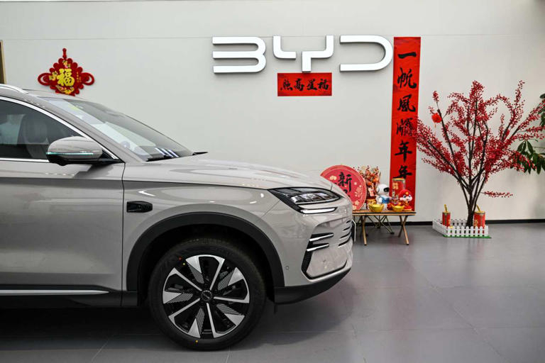 BYD Stock Jumps. Car Sales Topped Tesla’s for First Time.
