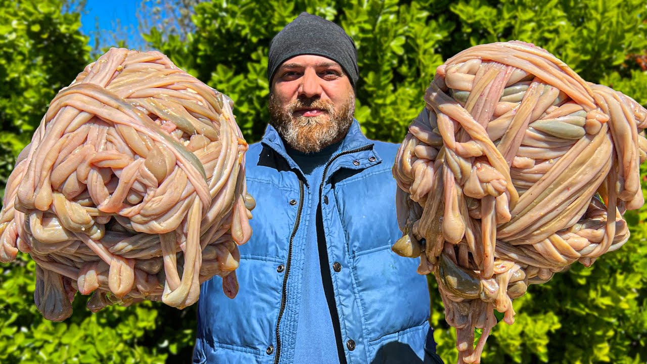 Unforgettable Dish Of Lamb Intestines! Amazing Oriental Cuisine