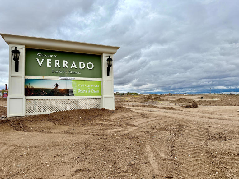 What's being built along Verrado Way and McDowell Road in Buckeye?