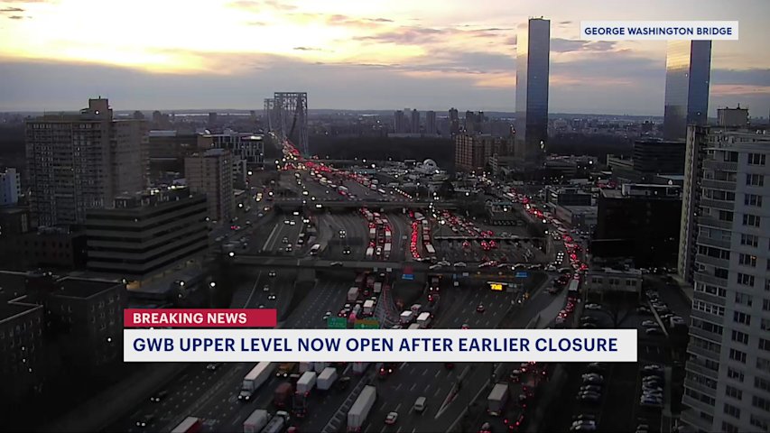 George Washington Bridge upper level reopens after fuel spill