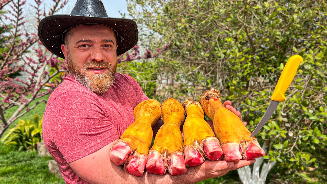 Slow-Cooked Cow Hooves in a Tandoor – Rich & Flavorful!