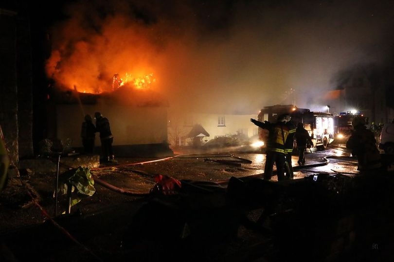 National Trust residents evacuated after massive fire ruins homes