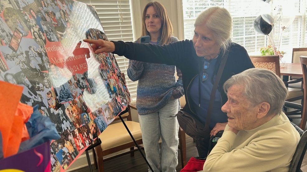 Former WLOS employee celebrates 100th birthday with family