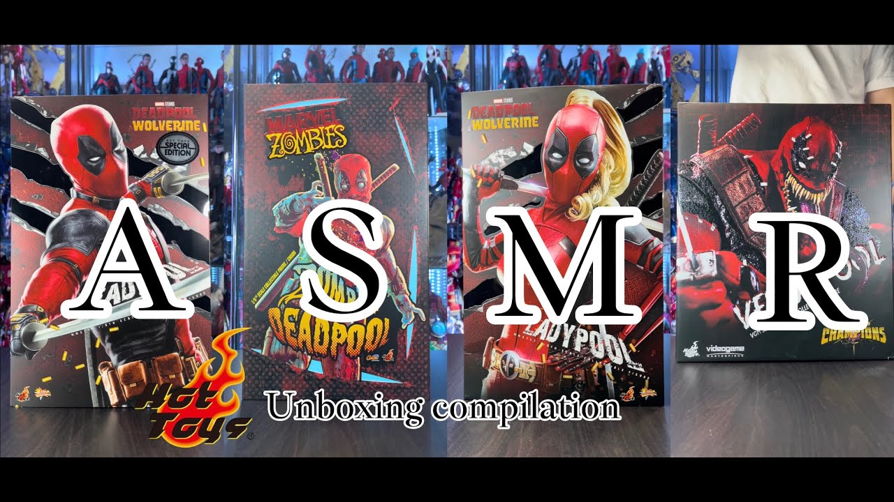 [Hot Toys] ASMR Unboxing Compilation Part.3 Deadpool Variant Edition