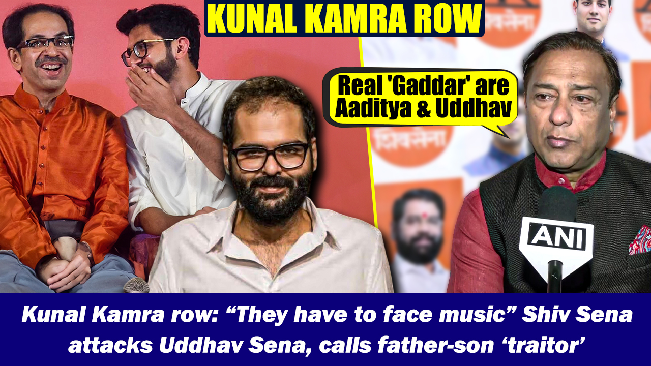 Kunal Kamra row: “They have to face music” Shiv Sena attacks Uddhav Sena, calls father-son ‘traitor’