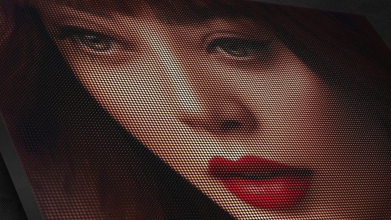 LED Dot Screen Photo Effect - Photoshop Tutorial