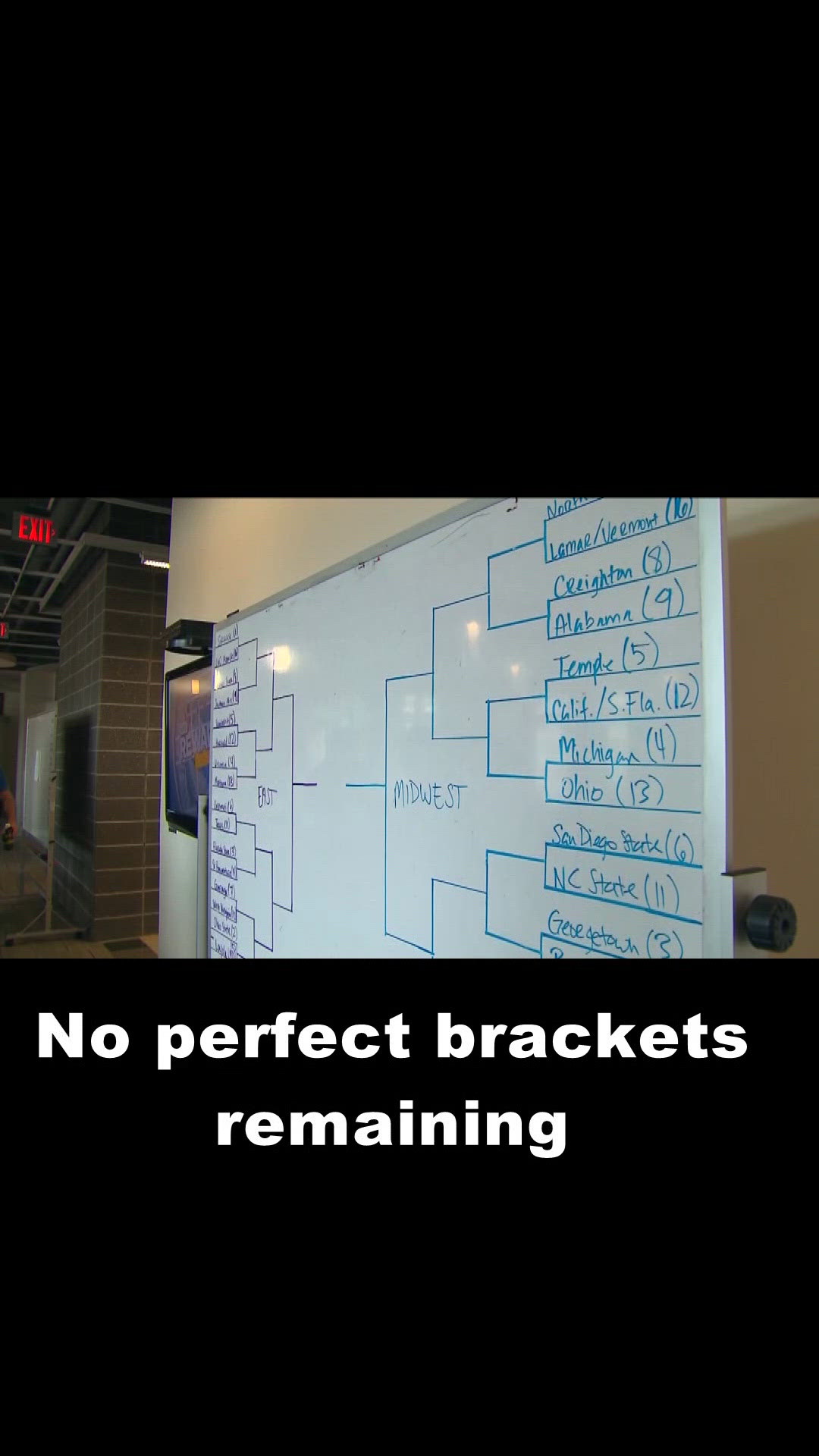 No perfect brackets remain in NCAA men’s basketball tournament