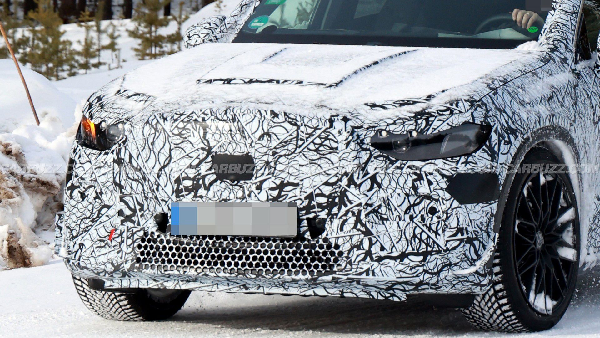 Mercedes-AMG GLC EV Shows It's Almost Ready For Reveal