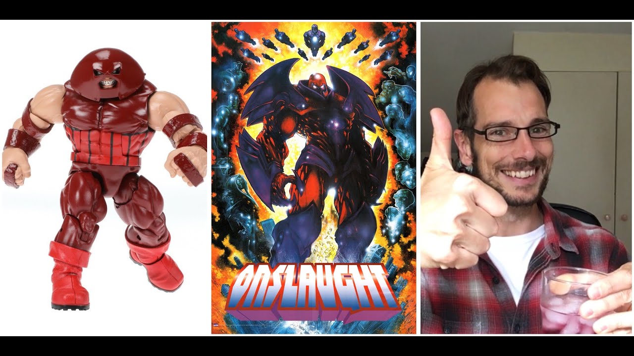 The Onslaught Saga Part 2. Marvel Legends Onslaught BAF review