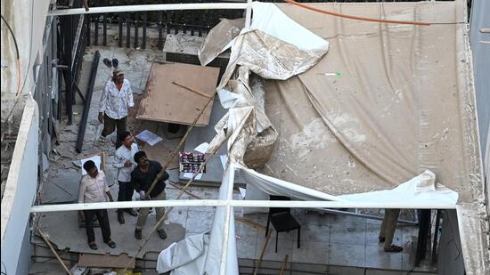 BMC demolishes illegal structure at The Habitat