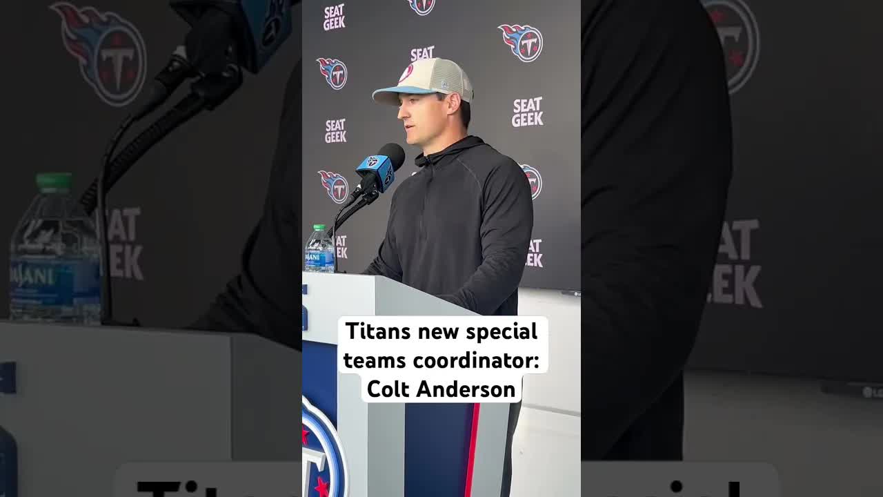 Welcome new special teams coordinator Colt Anderson