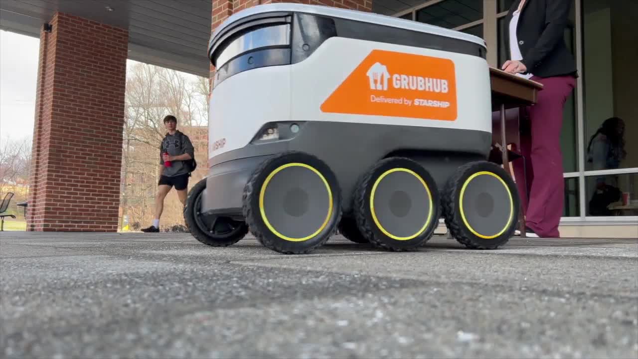 Towson University introduces automated food delivery robots