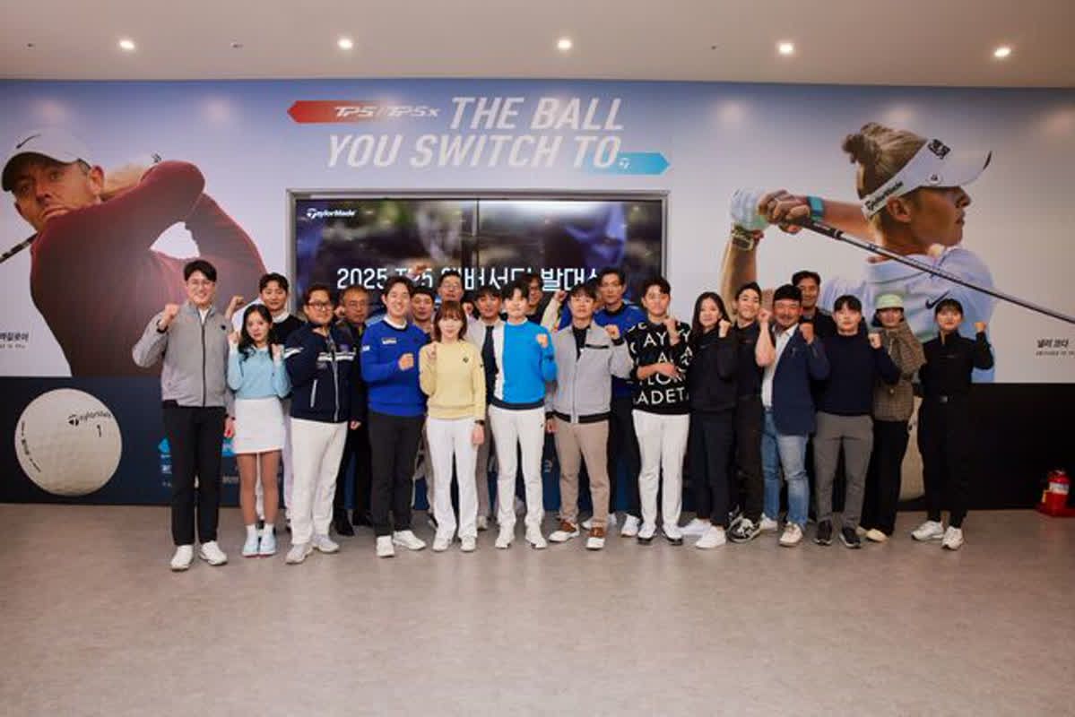 테일러메이드, 2025 TP5 앰배서더 발대식 개최…골프공 공장 투어·TP5 필드 테스트 진행
