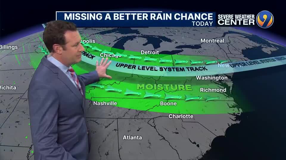 Tuesday morning's forecast with Meteorologist Keith Monday