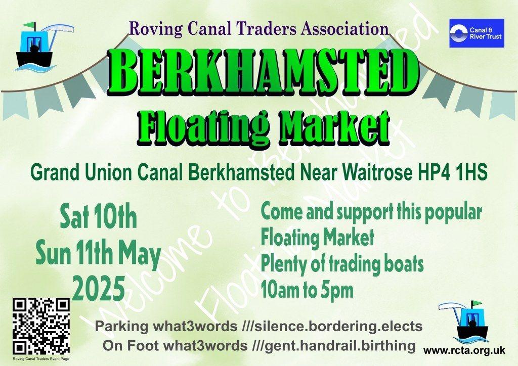RCTA Floating Market opposite Waitrose, Berkhamsted 10th and 11th May 2025