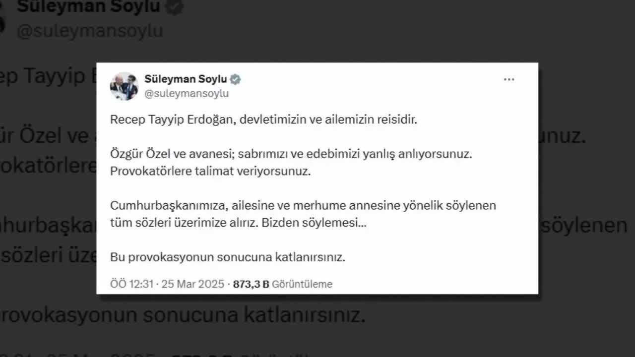 Süleyman Soylu: Bu provokasyonun sonucuna katlanırsınız