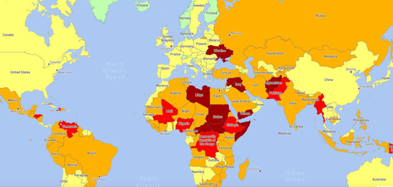 Diese Reiseziele sind 2025 besonders gefährlich oder sicher