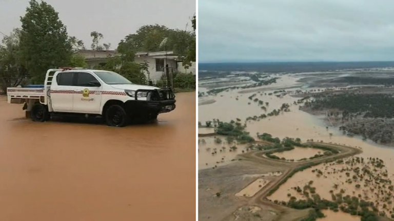 Queensland outback community inundated with heavy rain