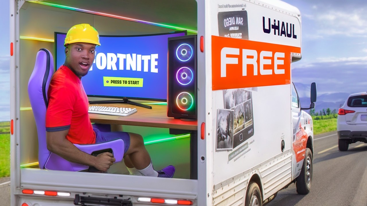 Built a Pro Gaming Setup Inside a Moving Truck – It Actually Worked!