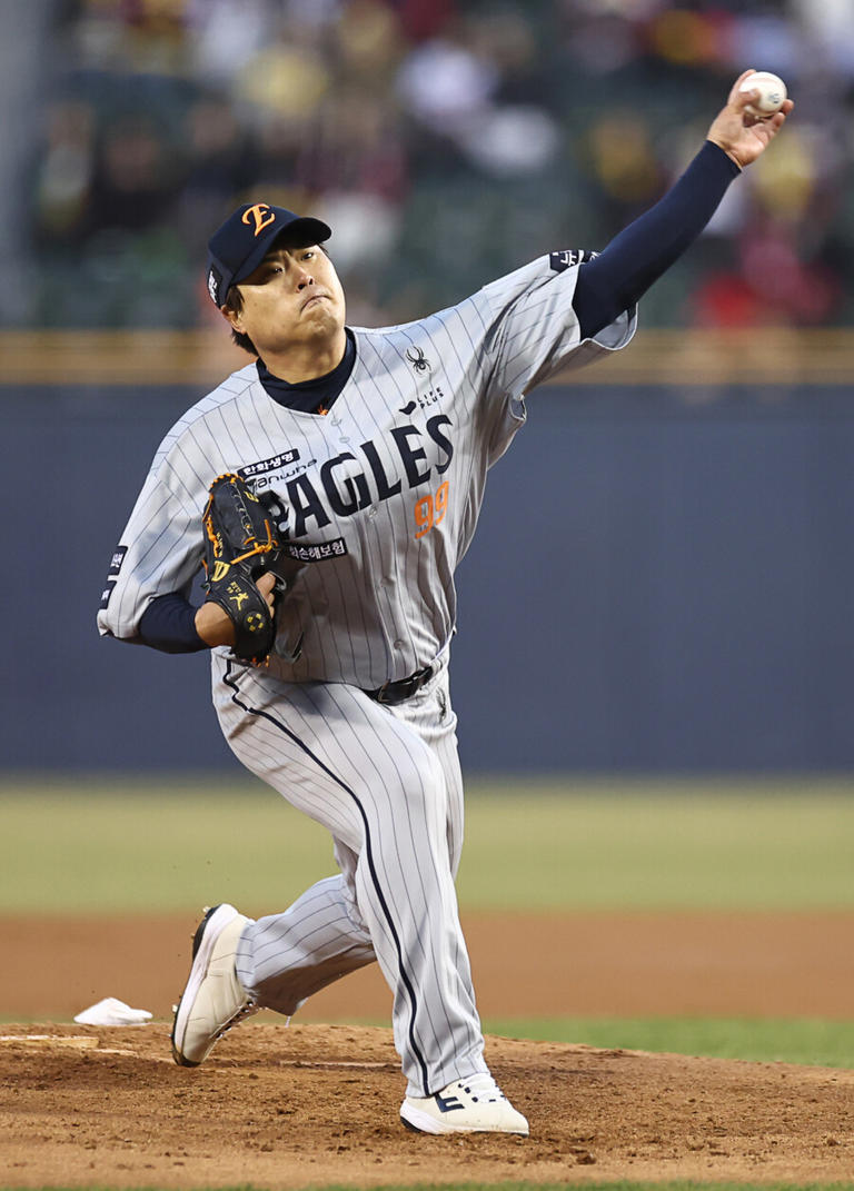 '148km' 류현진 38세 맞아? LG 막강타선에 무사사구 괴력투…하지만 1승은 없었다